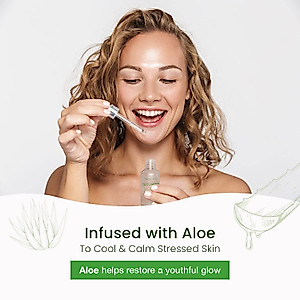 Natural Chemist Cucumber & Aloe Face Serum - Dermatologist Tested, Hydrates & Moisturizes Dry Skin, Reduces Redness, Soothing, Anti-Aging, Cruelty Free Korean Skin Care For All Skin Types - 1.69 oz