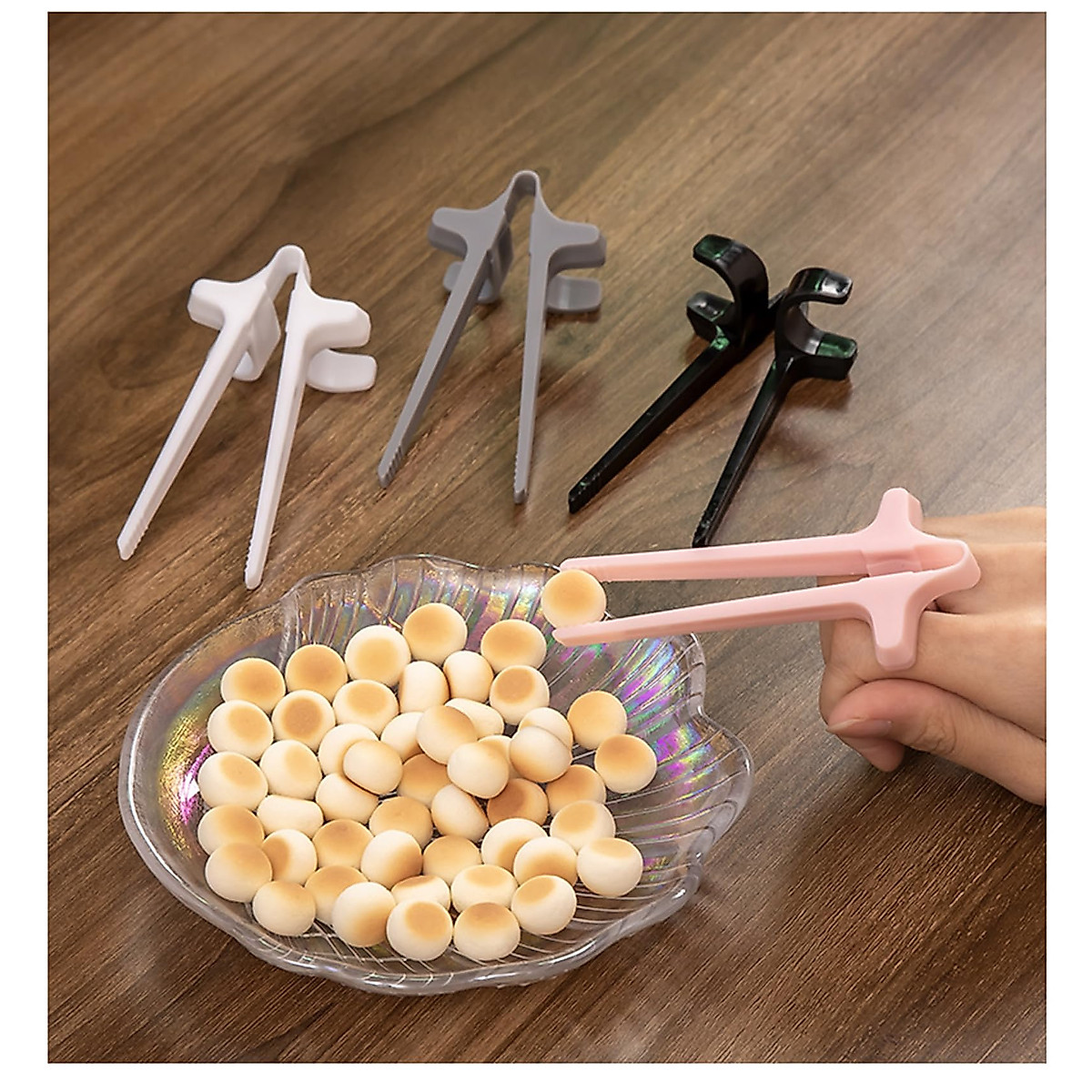 6 PCS & 4 COLORS!Gamer Finger Chopsticks,Snacking Innovation,Finger Chopsticks For Snacking,Gaming Snack Solution,Your Keyword for Seamless Snacking Fun!