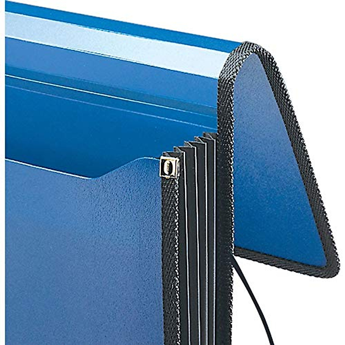 Smead Poly Premium Expanding File Wallet with Closure, 5-1/4" Expansion, Letter Size, Navy Blue (71503)