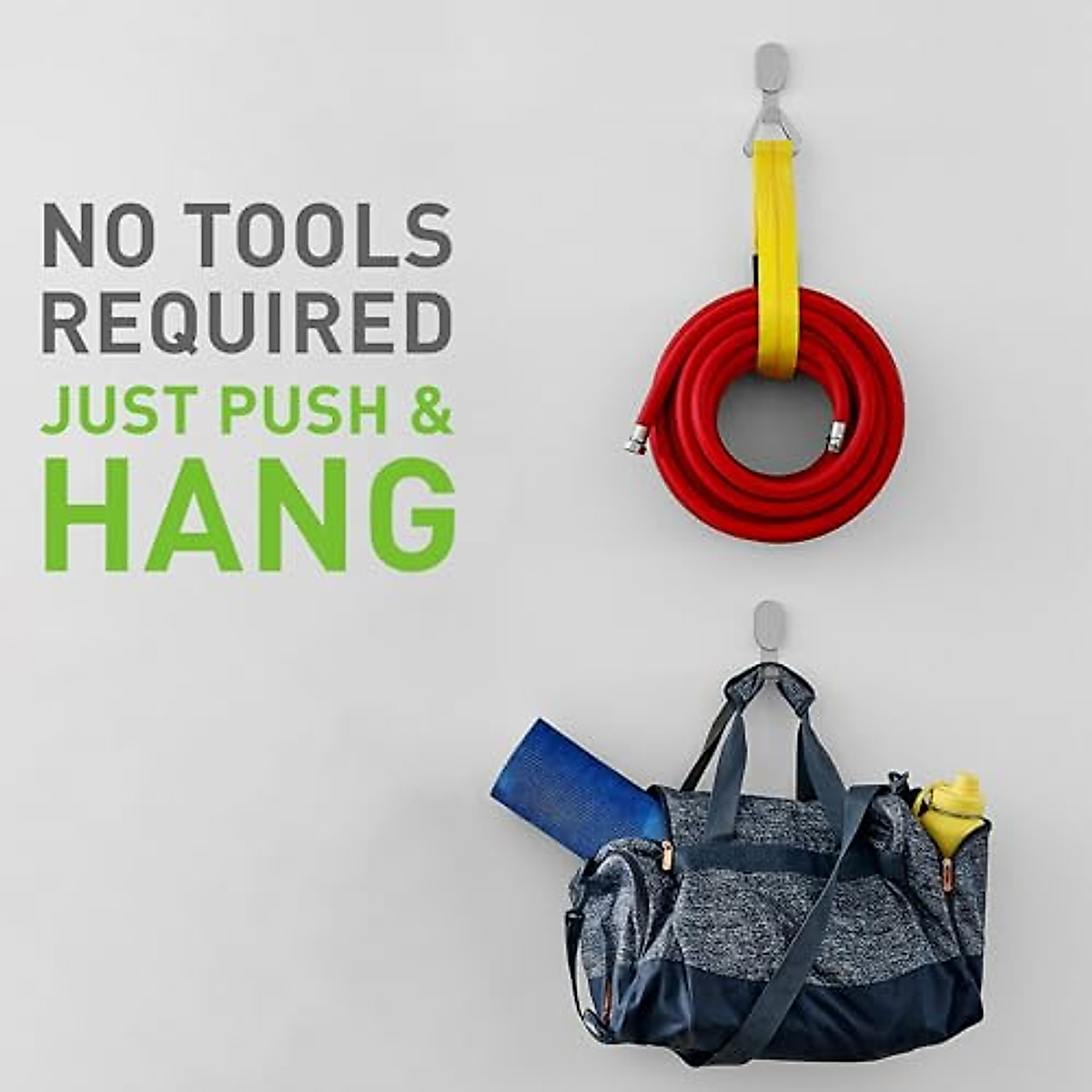 3M CLAW 25 lb. 2 Drywall Black Hooks & 2 Extra Picture Hangers, Heavyweight Hanging Solution for Backpacks, Jackets, Pictures and Room Decor, Cute Wall Hooks - 4 Pack