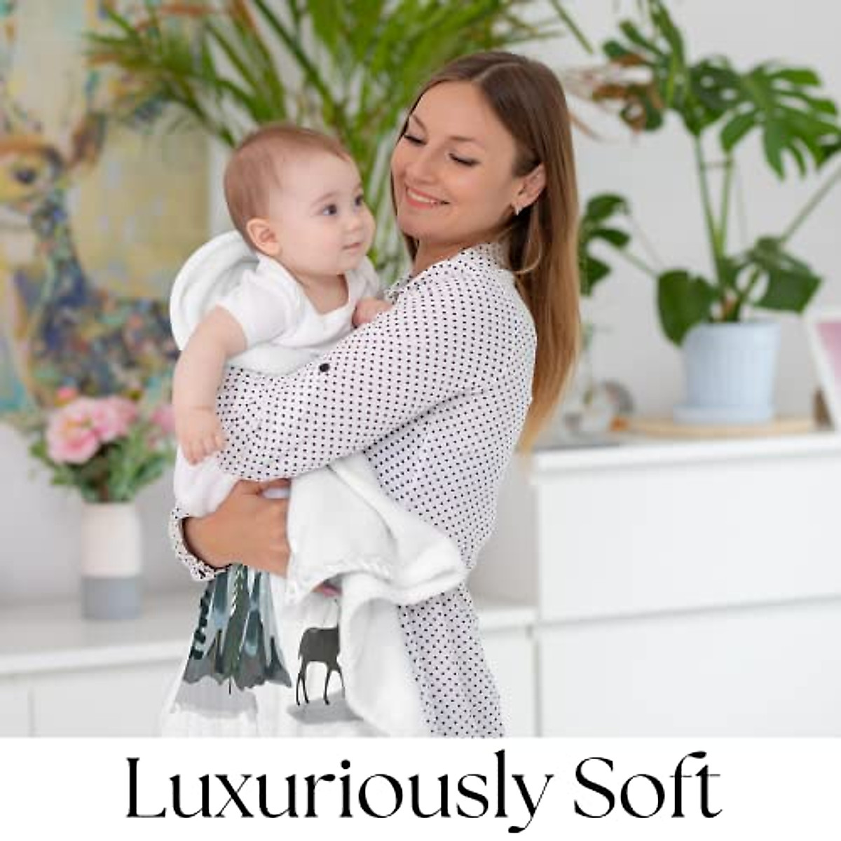 KEMINA BLANKETS Baby Monthly Milestone Blanket Boy - Milestone Blanket for Baby Boy Includes Felt Frame and Personalized Board, Adventure Mountain Month Blanket Woodland Nursery, Baby Shower 50x40