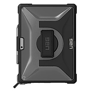 URBAN ARMOR GEAR UAG Designed for Microsoft Surface Pro 8 Case Plasma w/Hand Strap & Shoulder Strap Feather-Light Translucent Rugged Military Drop Tested Protective Cover Ice