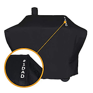i COVER Smoker Grill Cover Sized for Char-Griller Charcoal Grill 2190 Heavy Duty Waterproof Patio 600D Canvas Barbeque BBQ Grill Cover