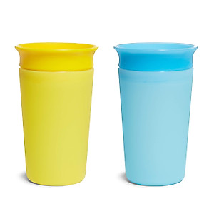 Munchkin® Miracle® 360 Color Changing Sippy Cup, 9 Ounce, 2 Pack, Blue/Yellow