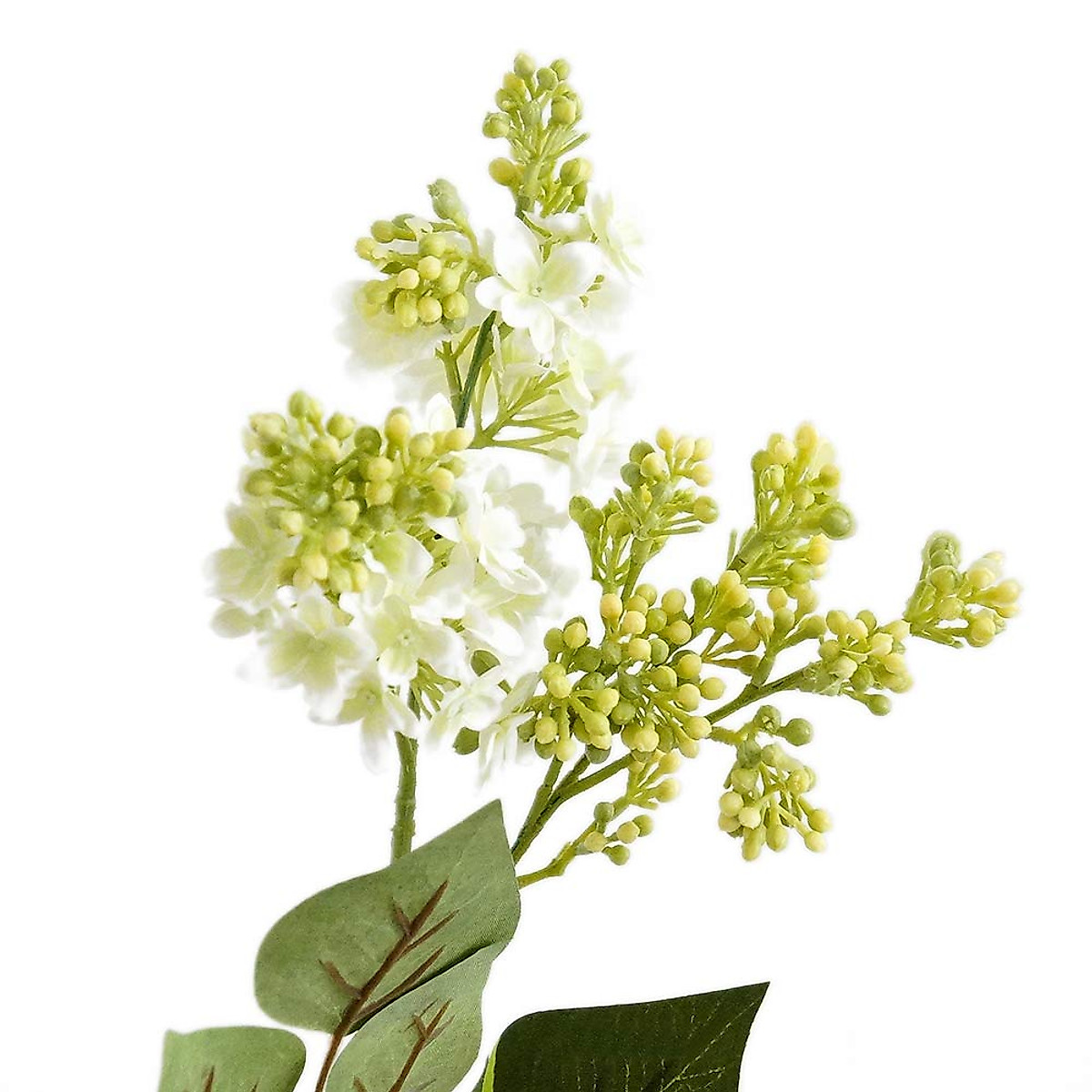 Connoworld-1Pc Artificial Lilac Fake Flower Garden Wedding Bouquet Party Home Cafe Decor - White