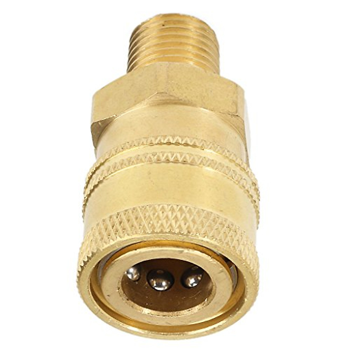 XIE Brass Pressure Washer Quick Connect air Hose fittingsquick Connect 12mm, to 1/4inch M-NPTMale Socke, 4000PSI/275Bar for Household, Garden, and Vehicle Cleaning.