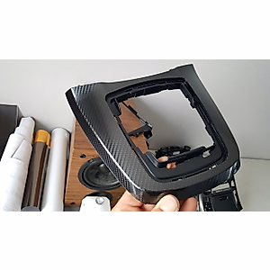 VViViD Epoxy High Gloss Carbon Fiber Architectural Vinyl Wrap (1ft x 5ft, Black) Interior Use Only