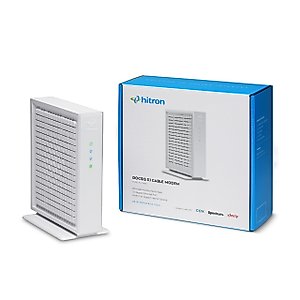 Hitron CODA56 Multi-Gigabit DOCSIS 3.1 Modem | 2.5 Gbps Max Internet Speeds | Certified with Xfinity, Charter Spectrum, Cox & More | 10x Faster Than DOCSIS 3.0 | 2.5 Gbps Ethernet Cable Modem