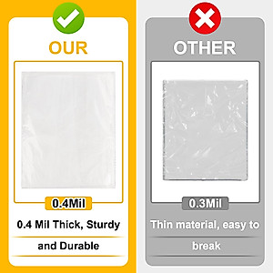 8 Pack Plastic Drop Cloth, 9x12 Ft Plastic Sheeting for Painting, Dust-Proof Tear-Resistant Painters Plastic Tarp Cloth for Furniture Floor Sofa Protector Cover Durable & Thick