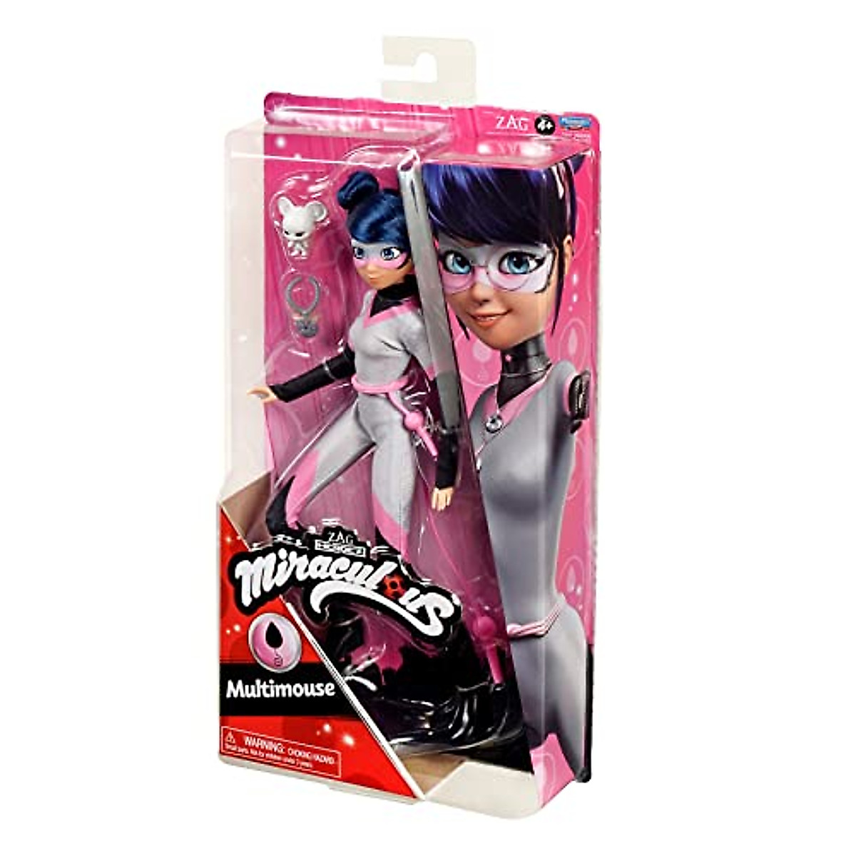 Miraculous Ladybug and Cat Noir Toys Multimouse Fashion Doll | Articulated 26 cm Multimouse Doll with Accessories Kwami | Bandai Dolls