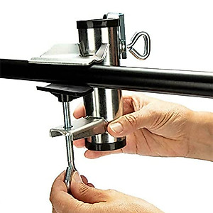 Upgrade Umbrella Clamp Stand Holder Heavy Duty Bench Buddy Patio Umbrella Fixed Clip Beach Fishing Umbrella Mount Chair Clamp