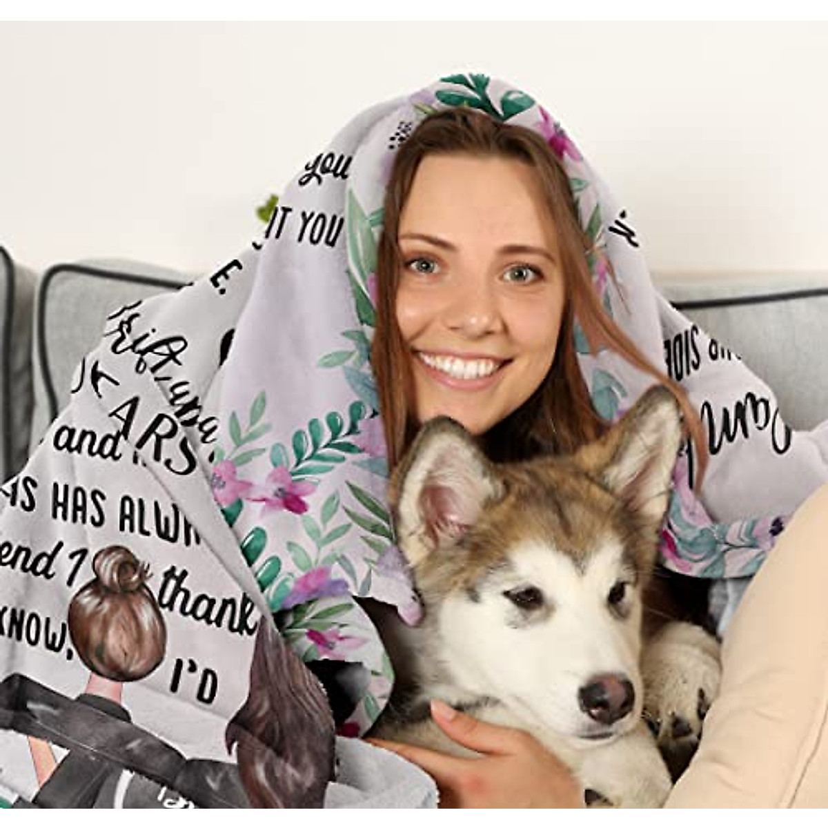 Hcoviv Blanket 50" X 60" - Best Friend Birthday Gifts for Women - Unique Friendship Gifts for Dear Friends, BFF, Besite, Thoughtful Besties Gift Ideas for Women Throw Blankets