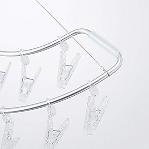 MUJI 02577742 Aluminum Wall Hanger, 16 Pinch / Approx. Width 17.7 x Depth 9.1 inches (45 x 23 cm)'