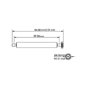 Pack of 2 Printer Roller for Pax A920,S910,D210 Printer Roller for Payment Terminals Replacement