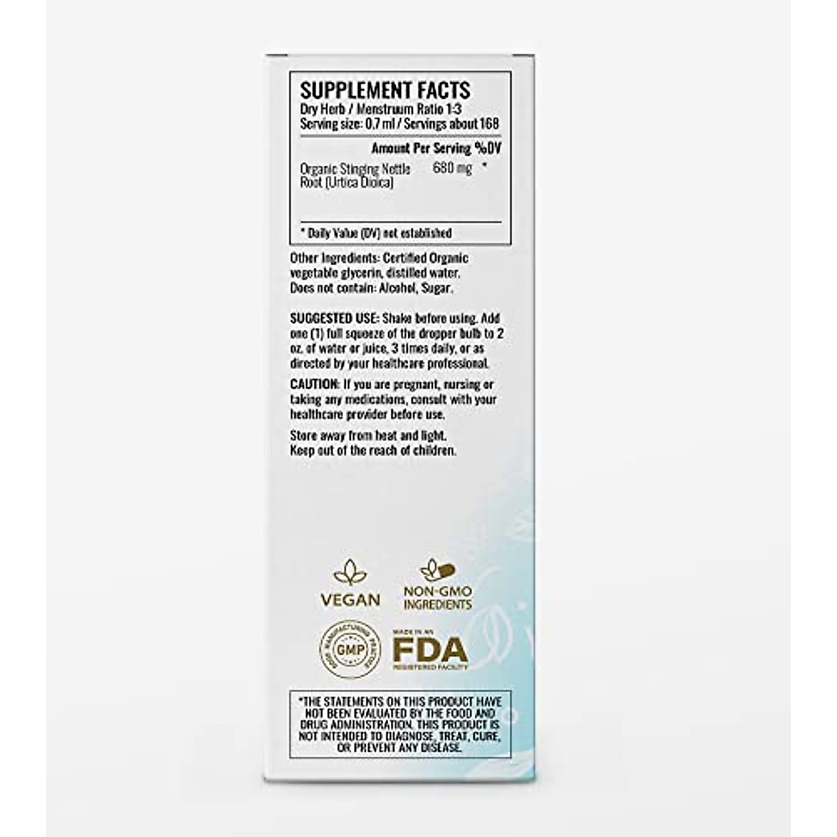 HERBAMAMA Stinging Nettle Root Tincture - Organic Stinging Nettle Root Liquid Extract - Urtica Dioica Herbal Drops Supplement - 4 fl oz