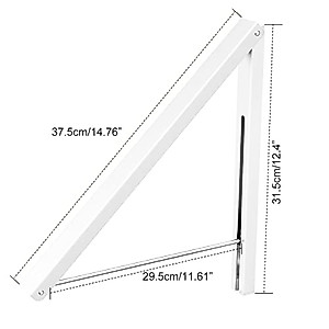 Anjuer Drying Rack Wall Mounted Clothes Hanger Folding Wall Coat Racks Aluminum Home Storage Organiser Space Savers