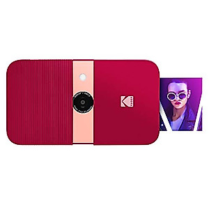 KODAK Smile Instant Print Digital Camera (Red) Soft Case Kit