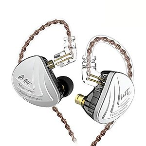 Kinboofi KZ AS16 in Ear Monitor Earphone Pure 8 Balanced Armature Drivers Per Side, KZ Stage Monitor Earphone High Fidelity Earbuds Headphone (Black No Mic)…………