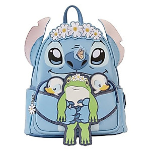 Loungefly Disney Stitch Springtime Daisy Cosplay Womens Double Strap Shoulder Bag Purse