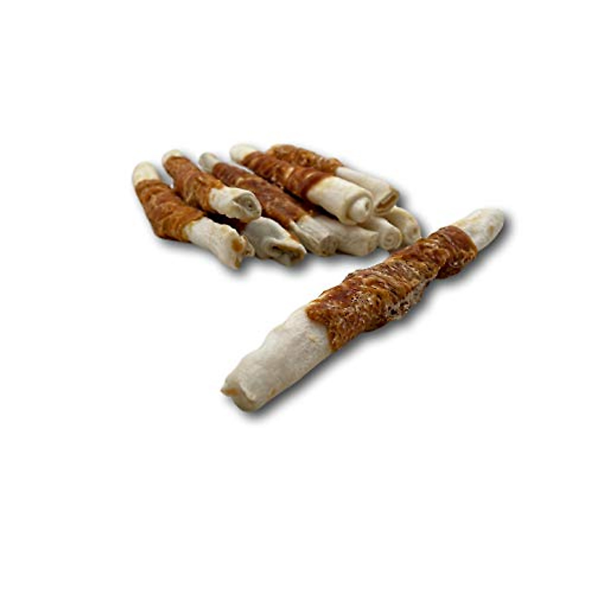 Top Dog Chews Chicken Wrapped Rawhide Rolls - All Natural Gluten Free Dog Treats - North American Made - 25 Pack (25 Pack, Chicken Wrapped)