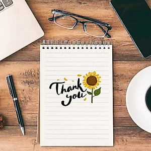 Songaa Spiral Notebook A5 4 Pack - Top Bound Hardcover Spiral Notebook Ruled Lined Journal Notebook Bulk, Kraft Paper Cover College Ruled Spiral Bound Notebook for Student Office School Supplies