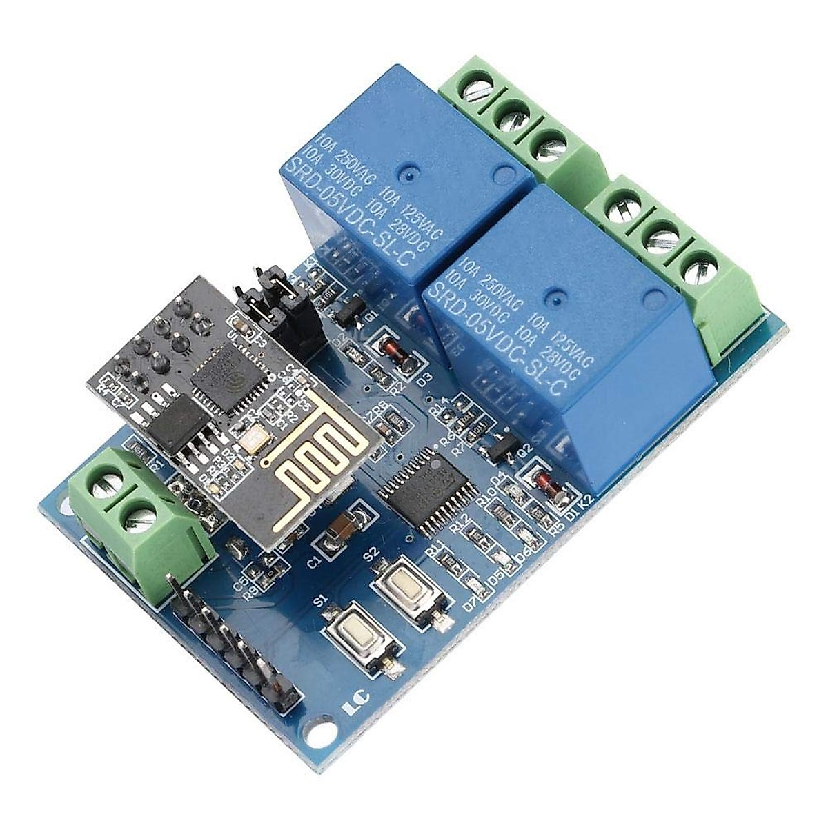 5V ESP8266 Dual Channel Relay Module IOT Smart Home Phone APP Remote Switch with 100M Distance