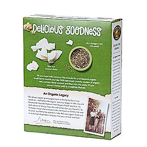 Nature's Path Organic Coconut Chia Granola, 12.34 Ounce, Non-GMO, 30g Whole Grains, with Omega-3 Rich Chia Seeds