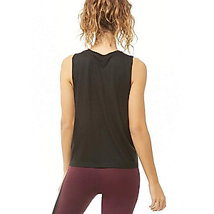 Bestisun Womens Workout Tanks Running Muscle Tank Sport Exercise Gym Yoga Athletic Tops Athletic Shirts Exercise Clothes Black XL