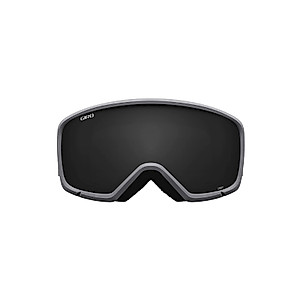 Giro Stomp Kids Ski Goggles - Snowboard Goggles for Youth, Boys & Girls - Grey Wordmark Strap with Ultra Black Lens