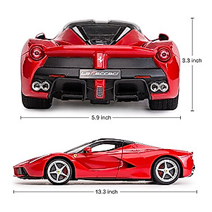 Rastar RC Car | 1/14 Scale Ferrari LaFerrari Radio Remote Control R/C Toy Car Model Vehicle for Boys Kids, Red