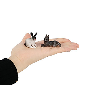 REALYUCAN 8 Pieces Chicken Nest Suit Toys Farm Animal Toys Action Figures Mini Farm Animal Figurines Party Favors Pack for Kids Ages 3-8