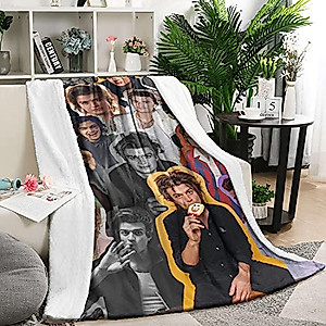 Joe Throw Blanket Soft Flannel Blankets Soft All-Season Room Decoration Carpets Living Room Sofas for All Seasons (40"x50")