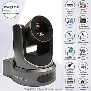 PTZOptics 30X-NDI Broadcast and Conference Camera +HC-Joy-G3 3rd Generation Wired Serial PTZ Joystick