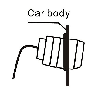 Car Parking Vehicle Backup Camera,Universal High Definition CMOS Mirror Image Waterproof Distance Scale Line