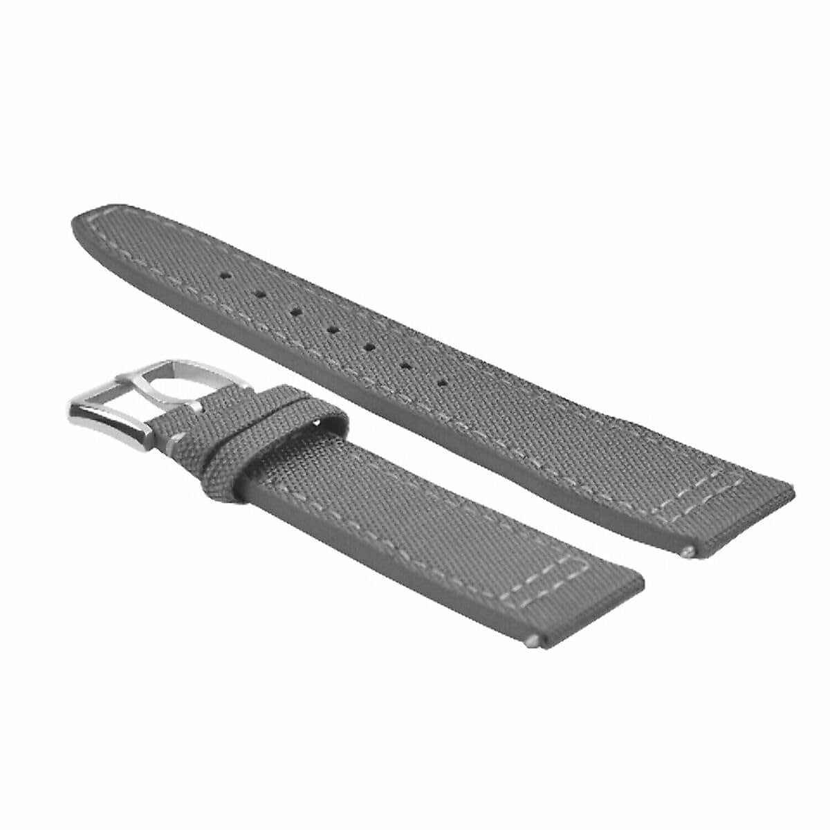 Ewatchparts 20-22MM CANVAS LEATHER WATCH BAND STRAP COMPATIBLE WITH IWC PILOT TOP GUN PORTUGUESE + BUCKLE