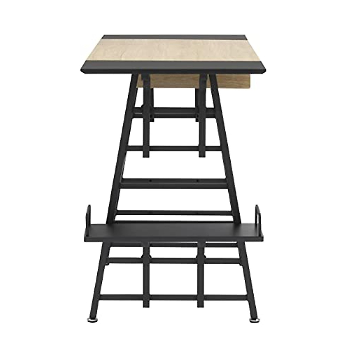 Calico Designs Convertible Art Drawing/Computer Desk for Kids in Ashwood/Graphite 51240