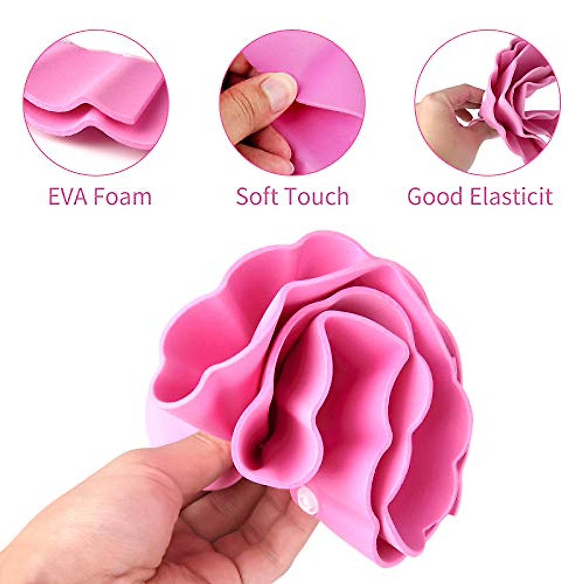 Lamoutor 6Pcs Baby Shower Cap Baby Shampoo Cap Bath Visor Hat Adjustable Baby Hair Washing Shield Hat for Toddler and Children (Pink, Blue and Yellow)