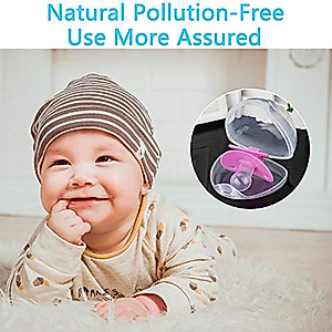 Accmor Pacifier Case, Pacifier Holder Case, Pacifier Container for Travel, BPA Free, Transparent, 2 Pack