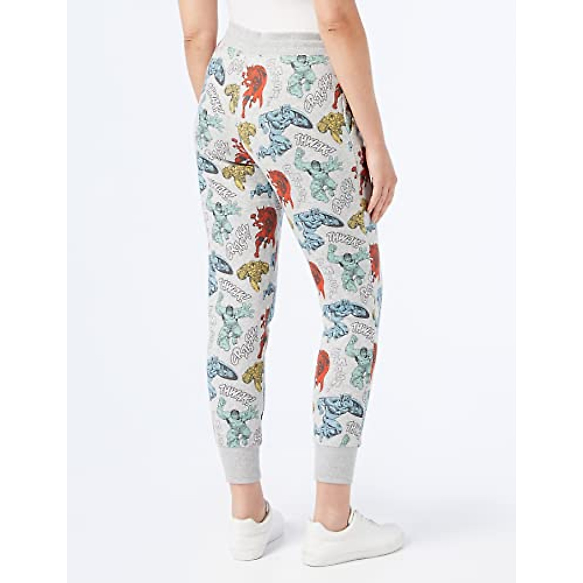 Amazon Essentials Disney | Marvel | Star Wars Women's French Terry Fleece Jogger Sweatpants, Marvel Avengers, Large