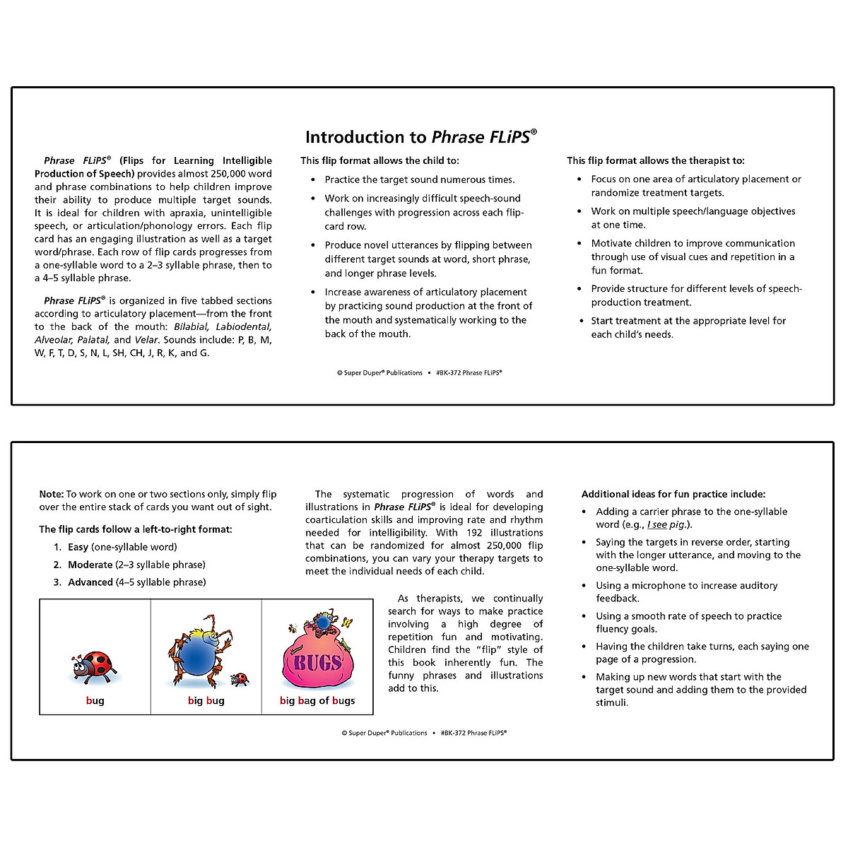 Super Duper Publications | Phrase FLiPS for Learning Intelligible Production of Speech | Educational Resource for Children
