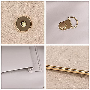 Naimo Suede Evening Bag Clutch Handbag Velvet Flap Envelope Clutches Wedding Party Prom Bridal Purse