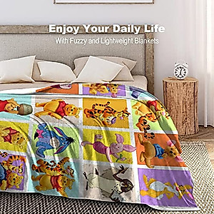 Anime Blanket Flannel Fleece Throw Blankets Super Soft Cozy Warm Plush Bedding for Sofa Living Room Bedroom 50"x40"