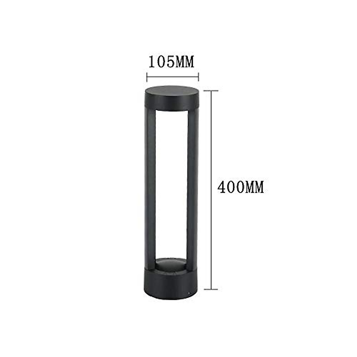 ZZYJYALG Modern Minimalist Lawn Waterproof Column Light Outdoor Aluminum Rust- Proof LED Garden Light Garden Villa Landscape Pillar Light Home Garden Post Lantern