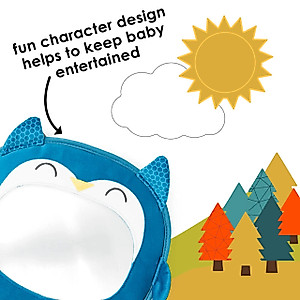 Diono Easy View Owl Character Baby Car Mirror, Safety Car Seat Mirror for Rear Facing Infant, Fully Adjustable, Wide Crystal Clear View, Shatterproof, Crash Tested