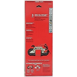 for Milwaukee 48-39-0521 44-7/8-Inch, 18 Teeth per in, Bi-Metal Band Saw Blade, 3PK