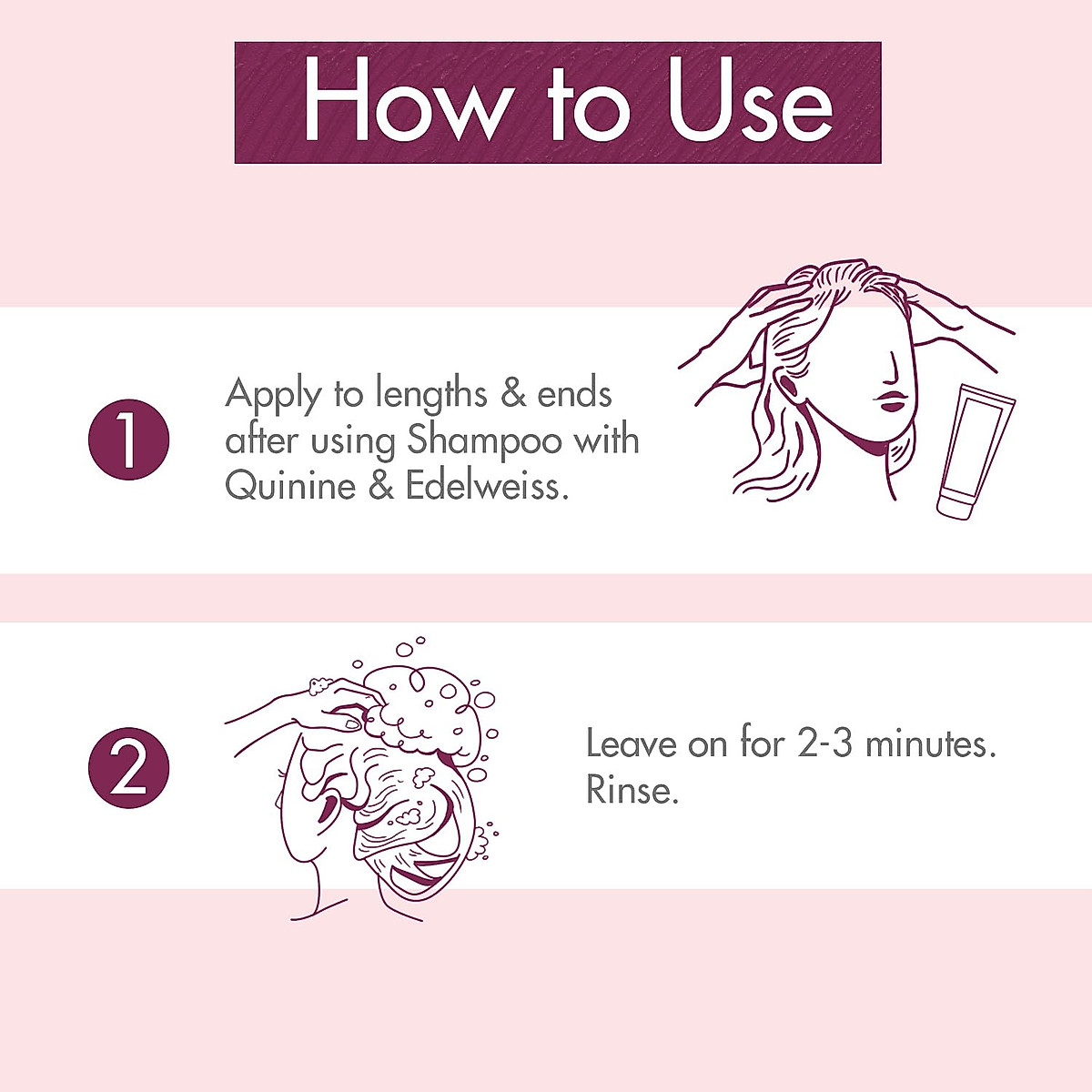 Klorane Strengthening Conditioner with Quinine and Edelweiss for Thinning Hair, Supports Thicker, Stronger, Healthier Hair, For Men and Women, Paraben, Silicone and Sulfate Free