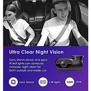 【Bundle: VIOFO A139 3CH with CPL + Microphone Kit】 3 Channel Dash Cam WiFi GPS VIOFO A139, Front+Interior+Rear 1440P+1080P+1080P Triple Car Dash Camera w/CPL, IR Night Vision, Parking Monitor