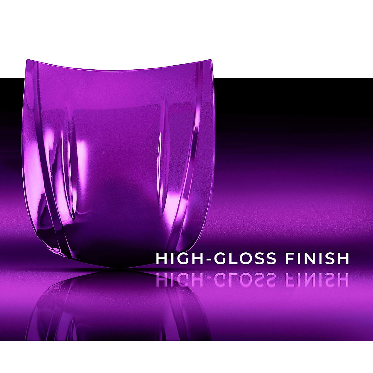 VViViD+ Ultra Gloss Candy Purple Vinyl Car Wrap Premium Paint Replacement Film Roll with Nano Air Release Technology, Stretchable Protective Cap Liner, Self Adhesive (1ft x 5ft)