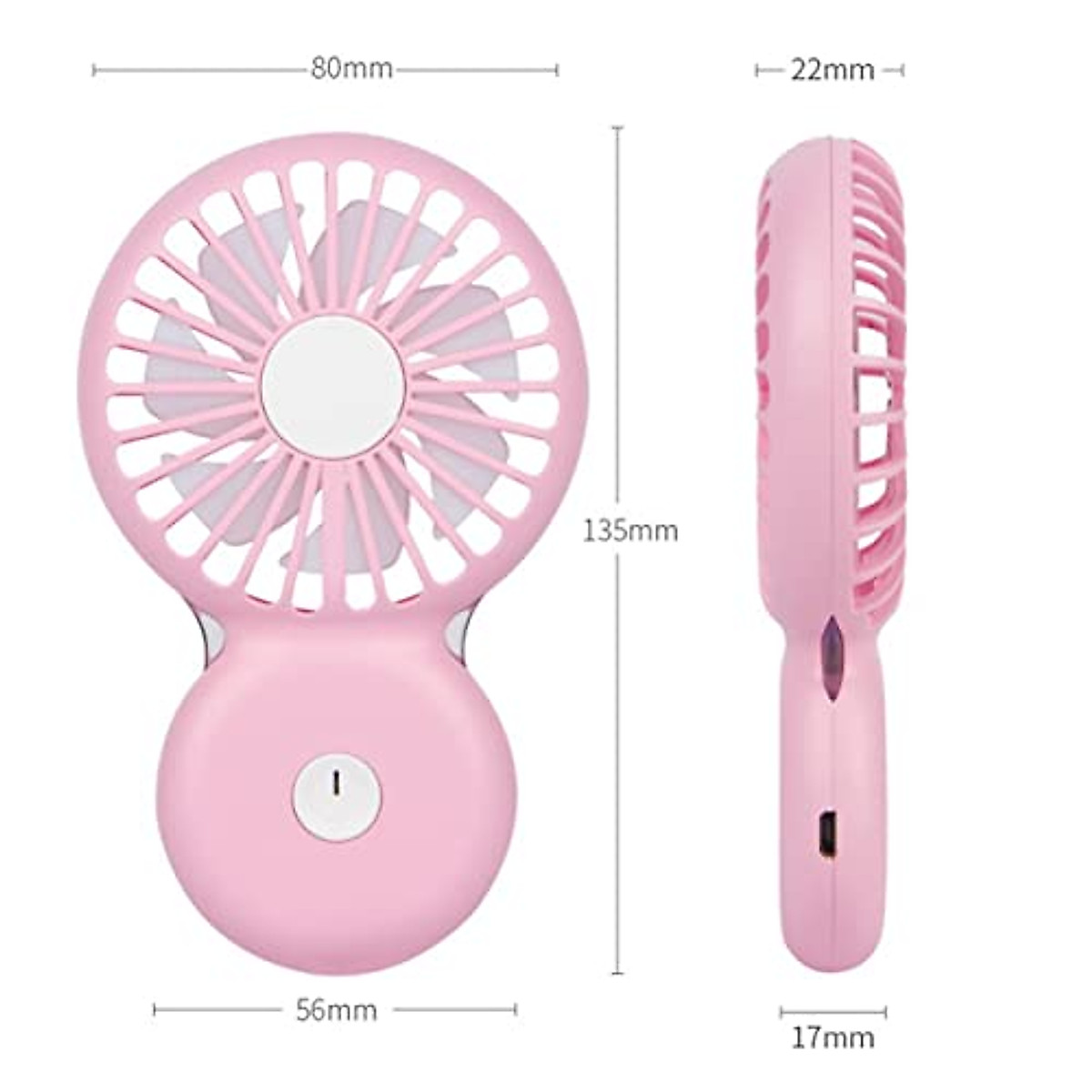 Veemoon Portable Fan Rechargeable Fans 3pcs Adjustable for Portable Office Fan Usb Outdoor Hand Sound Operated Mini Electric Battery Home Travel Cooling Speeds Handheld Personal Outdoor Fans Usb Fan