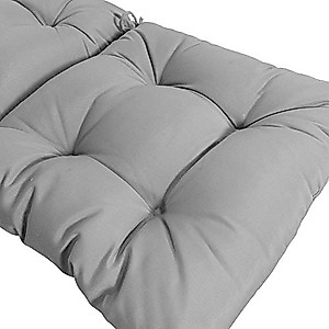 QILLOWAY Indoor/Outdoor High Back Chair Cushion,Spring/Summer Seasonal Replacement Cushions.(Grey)